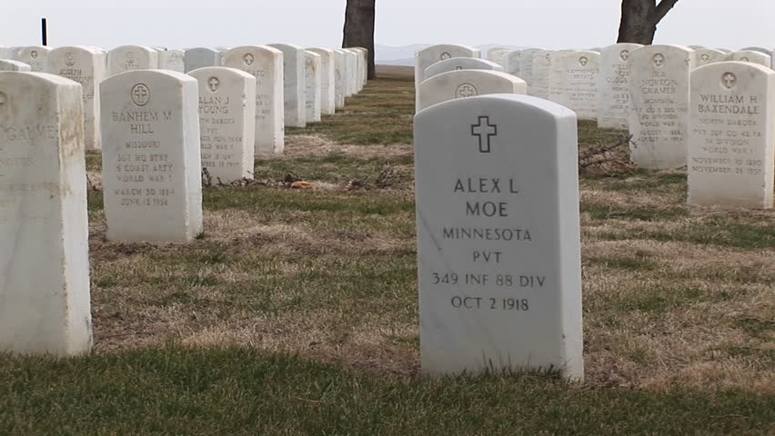 ARLINGTON, VIRGINIA - CIRCA 2009: Pan Across Rows Of Headstones At ... ARLINGTON, VIRGINIA - CIRCA 2009: Pan Across Rows Of Headstones At ...