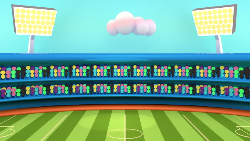 Loopable Cartoon Animation Of A Cheering Crowd. Silhouette Version ... Loopable Cartoon Animation Of A Cheering Crowd. Silhouette Version ...