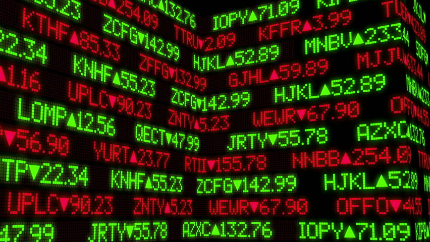 Custom Made Stock Ticker Symbols And Prices Animated Across The Screen custom-made-stock-ticker-symbols-and-prices-animated-across-the-screen
