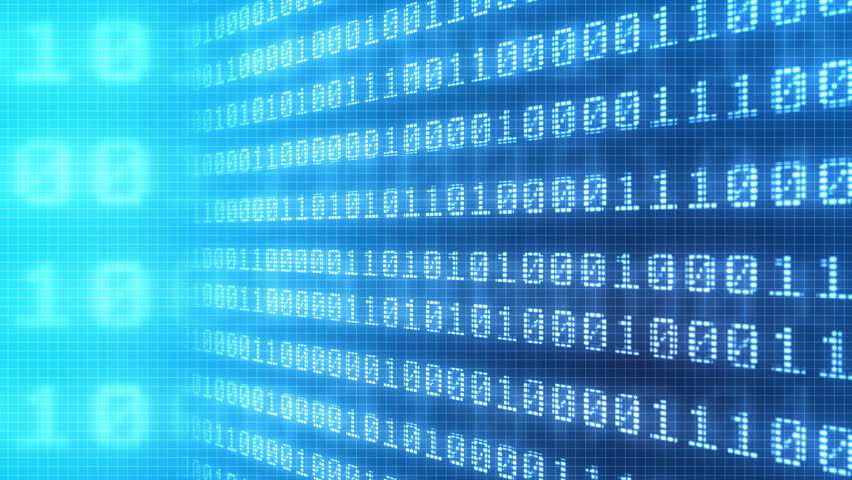Animated Background Of Moving Binary Code Numbers You Can Find Loop Point In The Middle Of Clip