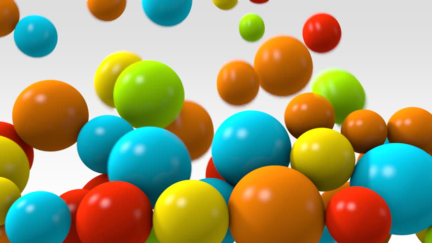 Animation Of Colorful Balls Falling Stock Footage Video 5978531 Shutterstock