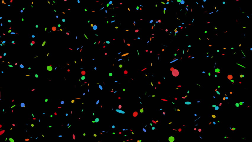 Animation Of Colorful Confetti Falling Stock Footage Video 4358984 - Shutterstock