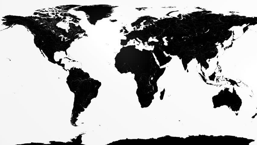 World Map Gathering By Hands. With Alpha. Stock Footage Video 688543 ...