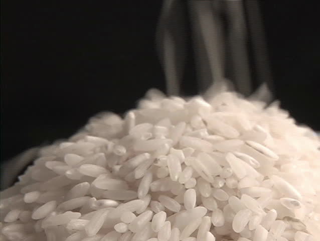 Pouring Rice Into Plate Shooting With High Speed Camera, Phantom Flex ...