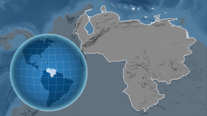 Venezuela Map Stock Footage Video - Shutterstock