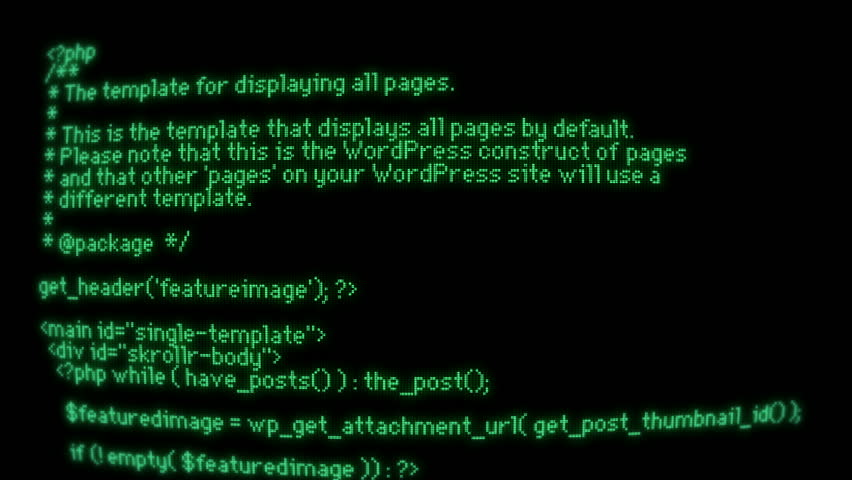 First Internet Virus (Morris Worm) Code Running Down A Computer Screen ...