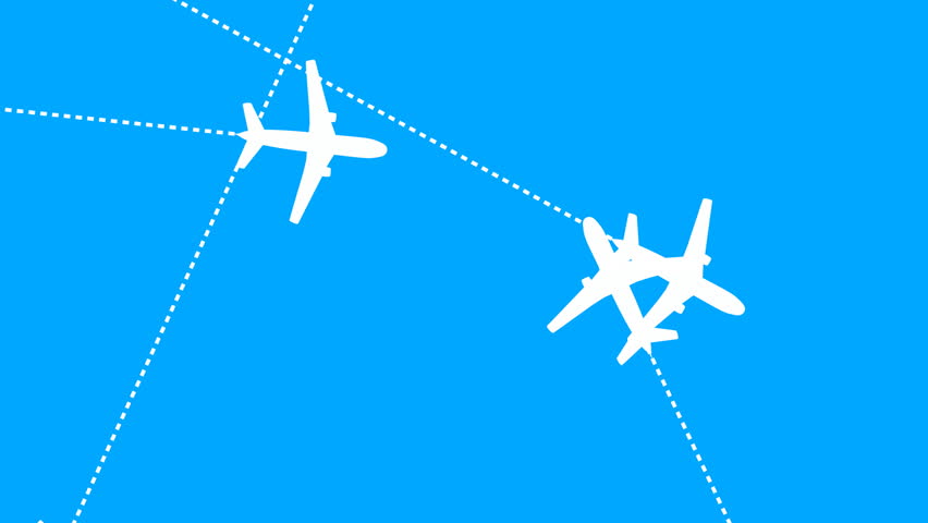 Jet Plane Air Travel Looping Animation Stock Footage Video 1758662 ...