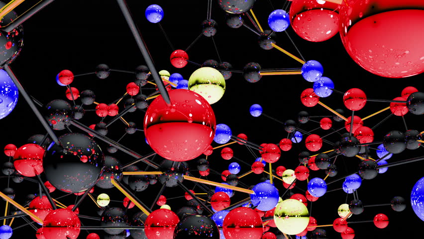Complex Molecule Structure 3D Render Stock Footage Video 1964788 ...
