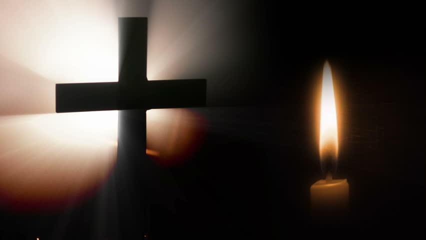 Cross, Candle And Dark. 库存影片视频 1978150 - Shutterstock