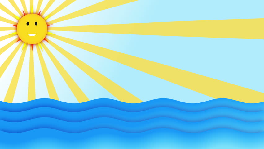 Cartoon Like Sea Waves Animation Stock Footage Video 10142 - Shutterstock