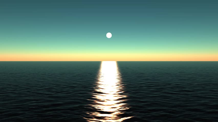 Sun Reflecting On Ocean. Cg_00018 Stock Footage Video 21380485 ...