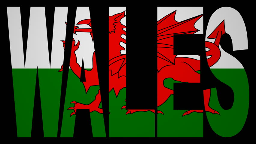 Wales Text With Fluttering Flag Animation Stock Footage Video 2743976 ...