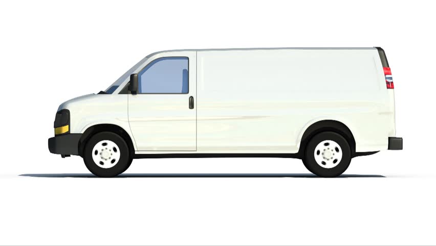 Animated Van With Alpha Channel. Put Your Icon Or Advertisement On It ...