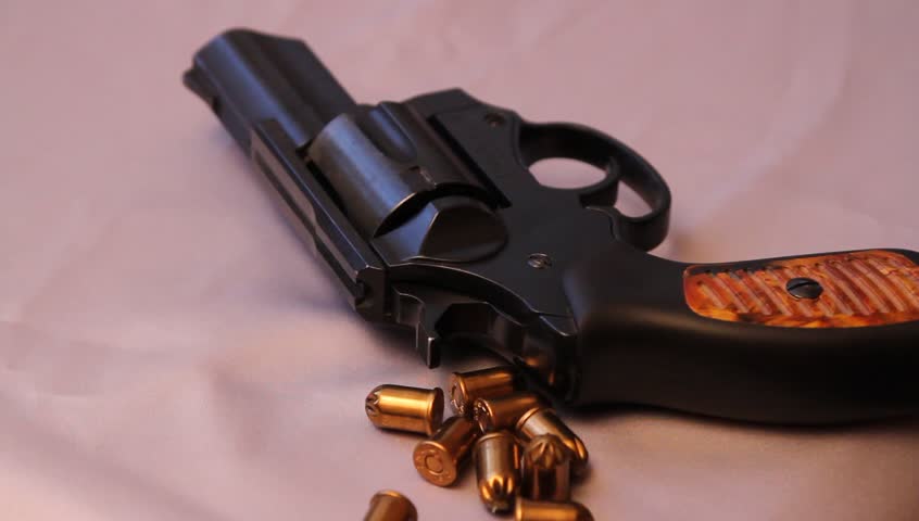 Two Men Pointing Guns At Each Other Stock Footage Video 2130347 ...