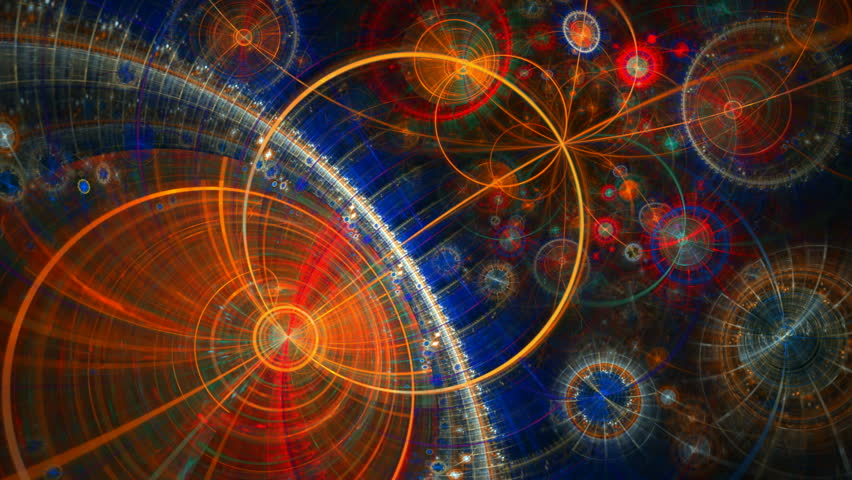 Geometric Spiral Pattern Fractal Design Seamless Loop Fractal Stock ...