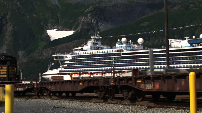 WHITTIER, AK - CIRCA 2012: Two Roaring, Creaking Locomotives Of The ...