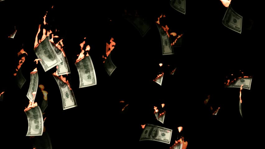 Money On Fire Burning Falling Stock Footage Video 3257197 - Shutterstock