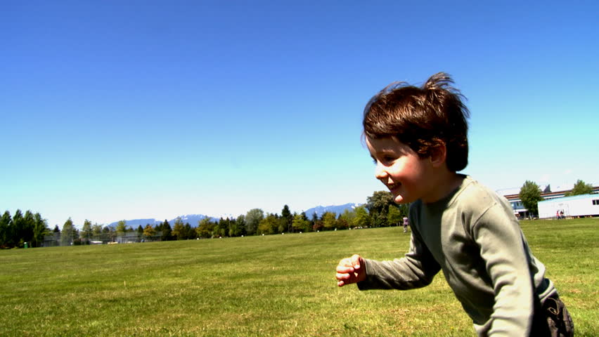 Little Boy Running Outside Stock Footage Video 456952 - Shutterstock