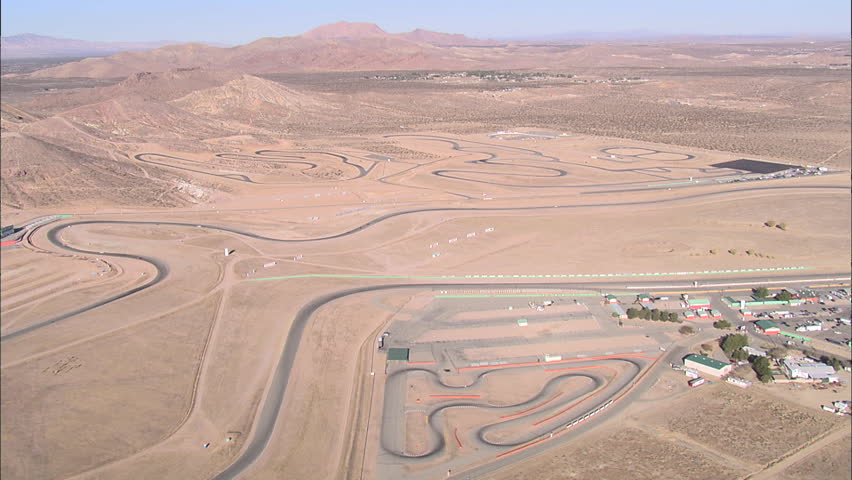 Porsche Race Track. Three Porsches Careen Down The Windy Racetrack ...