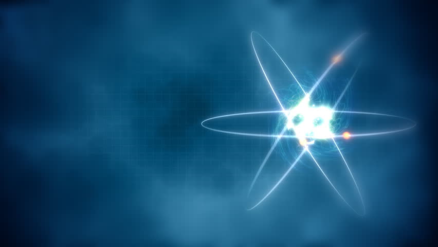 Atom Model. Loop Science Background Stock Footage Video 850933 ...