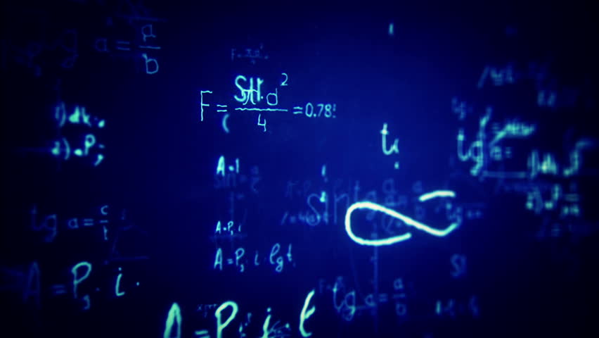 Chemistry Formulas And Symbols Floating In 3D Space With A Cool Design ...