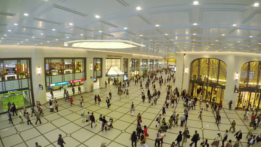 Osaka, Japan - Oct 29, 2014: Timelapse Video Of People In An ...