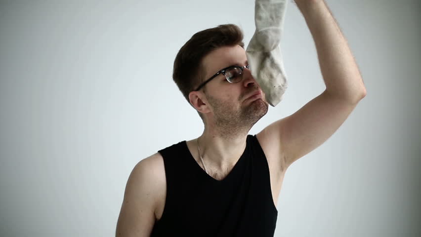Smelling Socks Stock Footage Video - Shutterstock