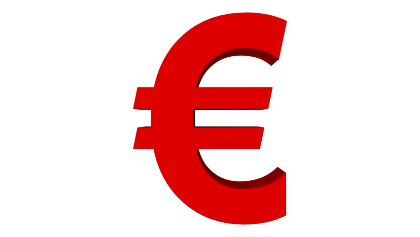 Spinning Red Euro Symbol Stock Footage Video 9284297 - Shutterstock